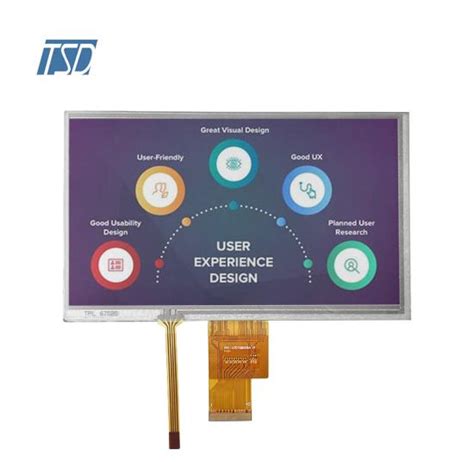 Best TSD Resolution Inch IPS TFT LCD Display With Nits LVDS Interface With RTP