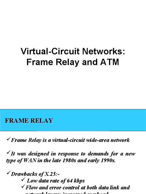 virtual circuit networks frame relay and atm pdf asynchronous