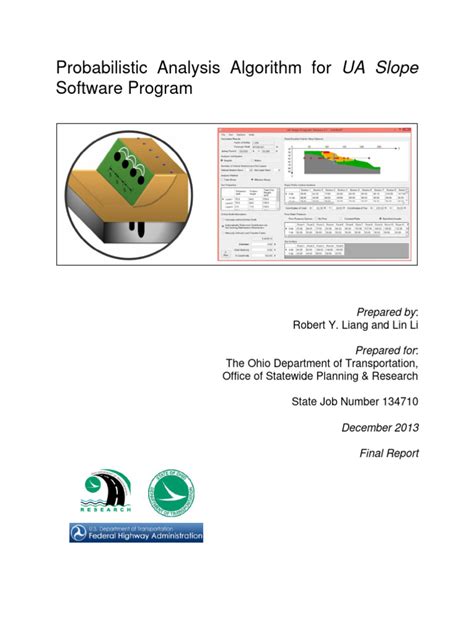 Probabilistic Analysis Algorithm For Ua Slope Dot 26798 Ds1 Pdf