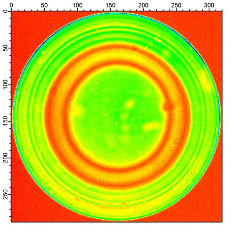 Angle Averaged Intensity Vs Radius Profile From Intensity Image