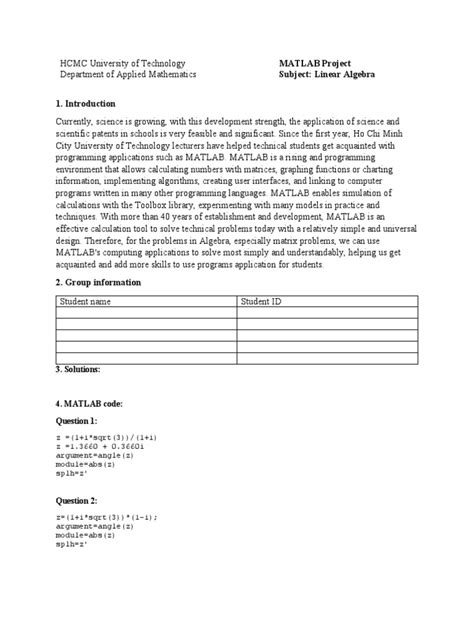 matlab algebra pdf matlab matrix mathematics
