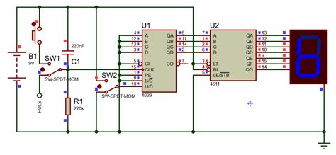 Cd4029计数器实测仿真及bcd转七段码cd4029引脚图及功能 Csdn博客