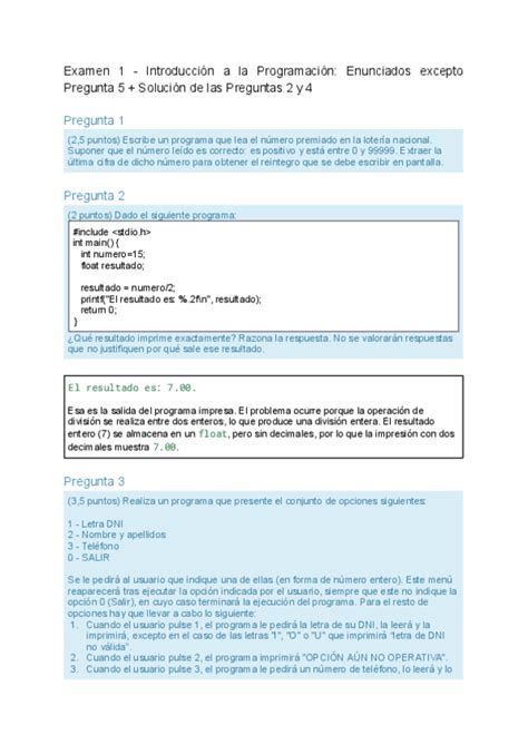 examen 1 programacion en c 202324 pdf