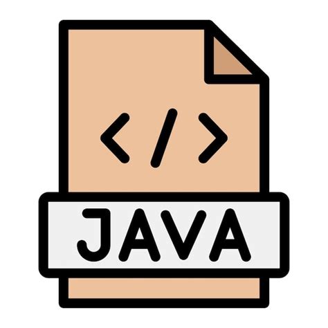 Ilustración del diseño de íconos vectoriales de java Vector Premium