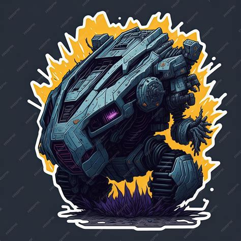 Premium Vector Robot Design Transformer Machine Metal Colorful
