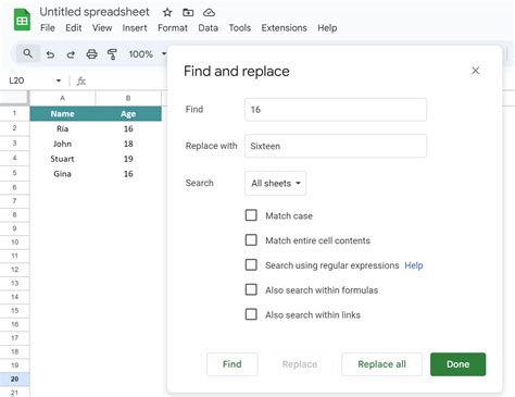 Find And Replace In Google Sheets Examples How To Use