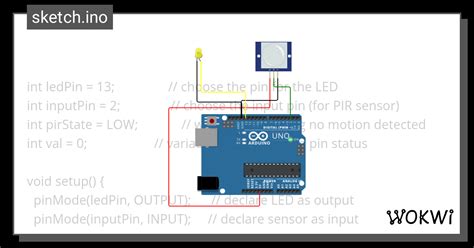Pir Sensor Wokwi Esp32 Stm32 Arduino Simulator