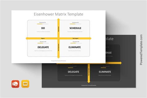 Military Decision Matrix Template Ppt Eisenhower Matrix Powerpoint