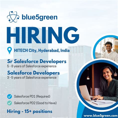 Blue5green On Linkedin Salesforcejobs Salesforcedevelopers Hiring Hyderabad Hyderabadjobs