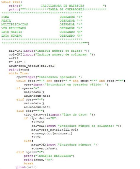 Crea Una Calculadora De Matrices Con Numpy KeepCoding