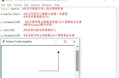 python少儿编程兴趣级——05、使用turtle画一条线和一个正方形 少儿编程