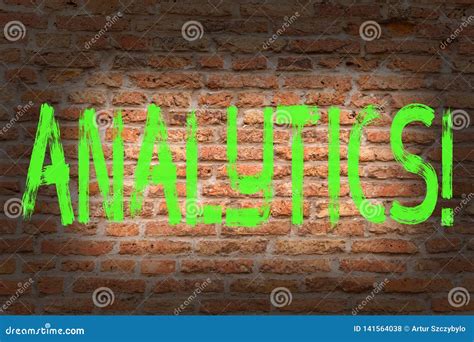 Word Writing Text Analytics Business Concept For Data Analysis Financial Information Statistics