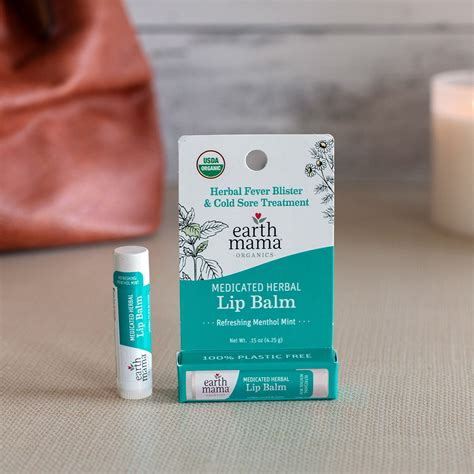 Medicated Herbal Lip Balm For Cold Sores Earth Mama