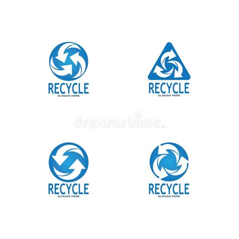 Recycle Icon Recycling Symbol Reuse Vector Graphics Logo Stock