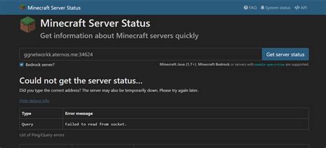 timeouterror while checking bedrock status · issue 432 · py mine