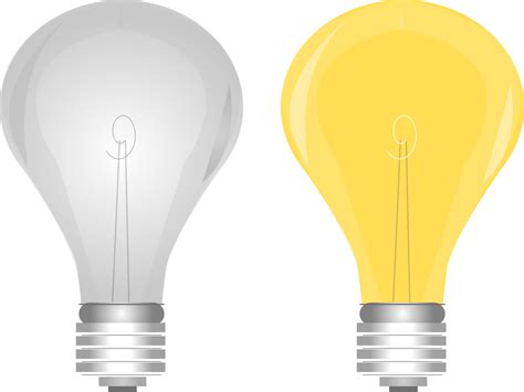 Clipart Lightbulb Onoff