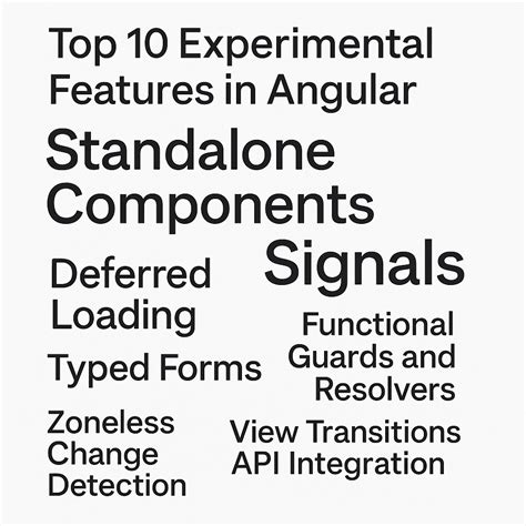 Top 10 Experimental Features You Should Know Exploring The Future Of Angular By Roshan