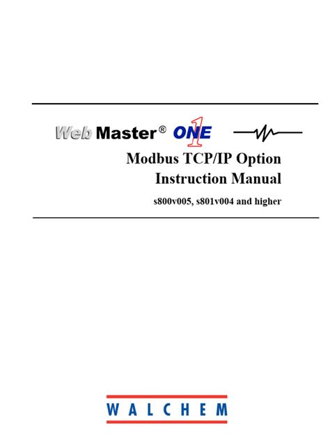 Modbus Pdf Transmission Control Protocol Internet Protocol Suite
