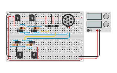Circuit Design H Bridge Tinkercad