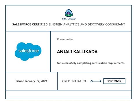 Analytics Einsteinanalytics Salesforce Anjali Kallikada