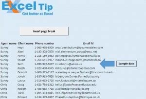 Add Page Breaks To Sorted Data Using VBA In Microsoft Excel