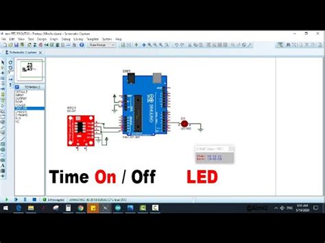 Real Time Clock Using Arduino And Ds3231 Proteus Simulation