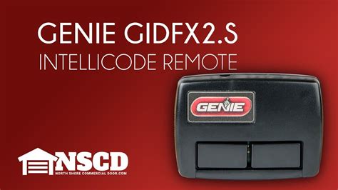 Genie Gidfx2 S Intellicode Two Button Transmitter Youtube