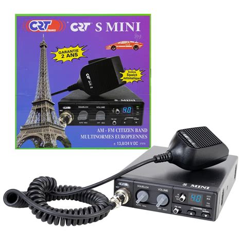 Statie Radio Cb Crt S Mini Dual Voltage 1224v 4w Cu Asq Am Fm
