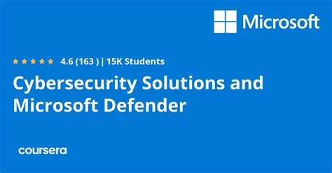 网络安全解决方案和 Microsoft Defender Coursera