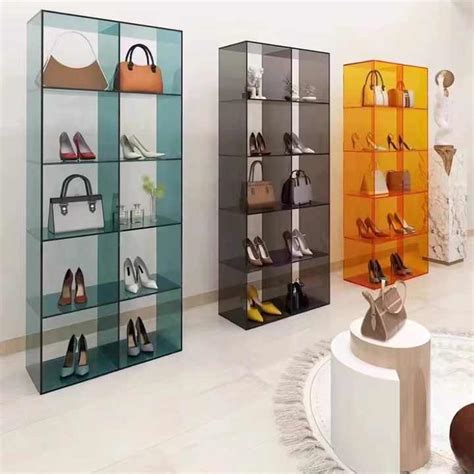 Simple Modern For Plexiglass Display Case Color Acrylic Shoe Rack And
