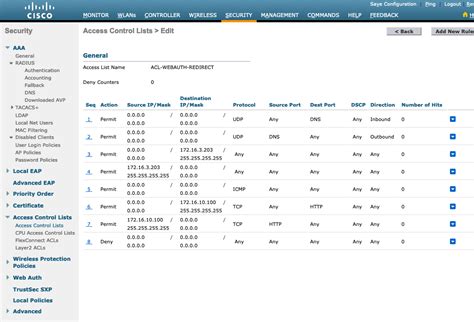 Solved Redirect Acl Not Received On Wlcv From Ise Guest Portal Access Cisco Community
