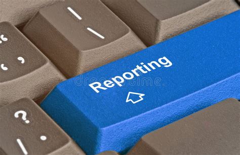 Key For Reporting Stock Image Image Of Computer Reporting 106661127