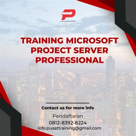 Pelatihan Microsoft Project Server Professional Pusat Training Indonesia
