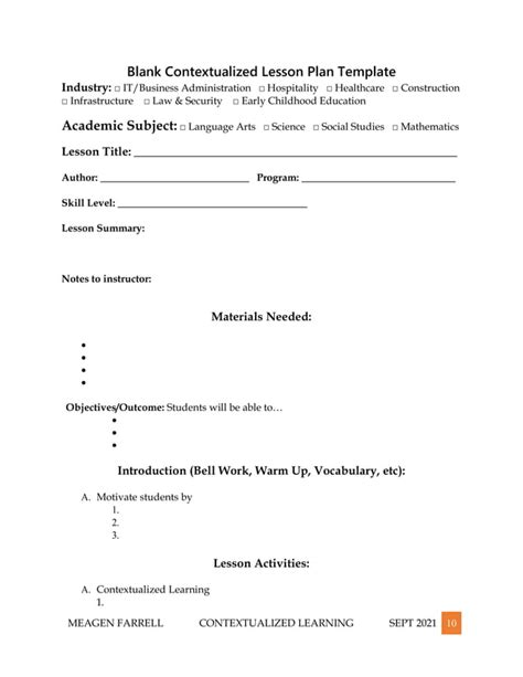 Contextualized Lesson Plans Accessible Online Tools For Contextualized Learning Pdf
