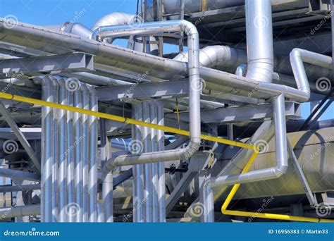 Refinery Piping Stock Image Image Of Chemistry Metal 16956383