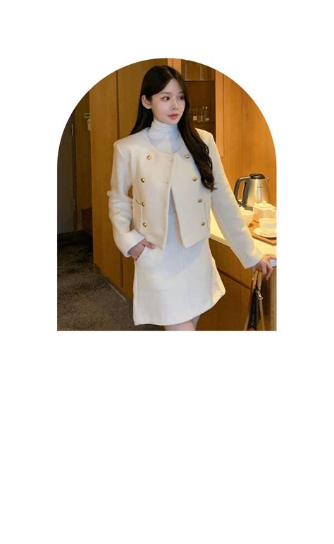 🎉아우터day당일출고 루미에르 도톰 자켓 트위드자켓 모직자켓 울자켓 노카라자켓 겨울자켓 숏자켓 크롭자켓 투피스 셋업