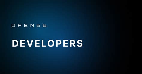 Developers OpenBB