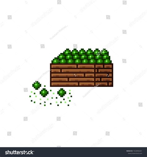 야채 가게 픽셀 아트 나무 상자 스톡 벡터로열티 프리 1923896441 Shutterstock