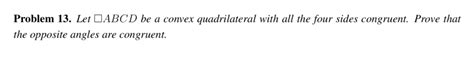 Solved Problem Let ABCD Be A Convex Quadrilateral Chegg