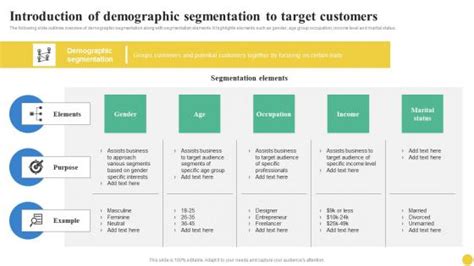 introduction of demographic segmentation to target user segmentation