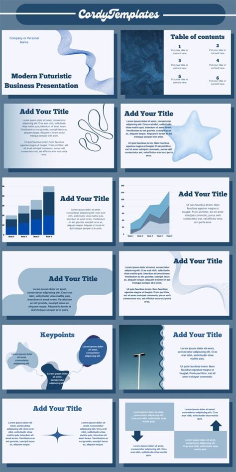 Minimalist Blue Aesthetic Powerpoint Template In 2025 Powerpoint