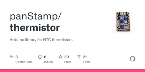 Github Panstamp Thermistor Arduino Library For Ntc Thermistors