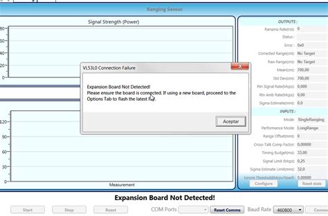 solved problems with vl53l0x gui x nucleo 53l0a1 and nuc
