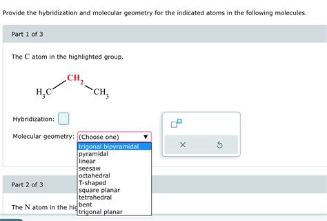 Solved The Highlighted O Atom Hybridization Molecular