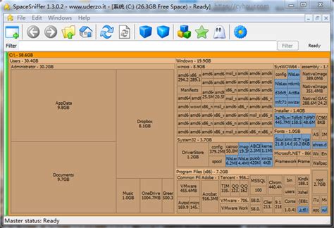 电脑技巧：磁盘空间分析工具spacesniffer介绍 知乎