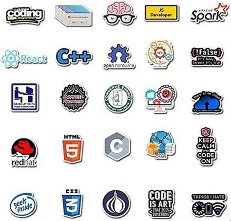 Idream Software Programming Languages Vinyl Diy Sticker For Laptop