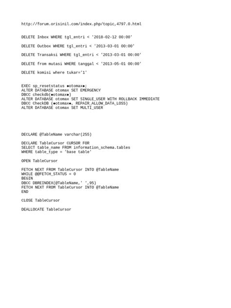 Cara Eksekusi Sql Pdf