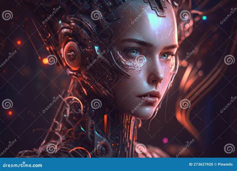 Robot Girl Cyborg New Technologies Artificial Intelligence Gpt Chat