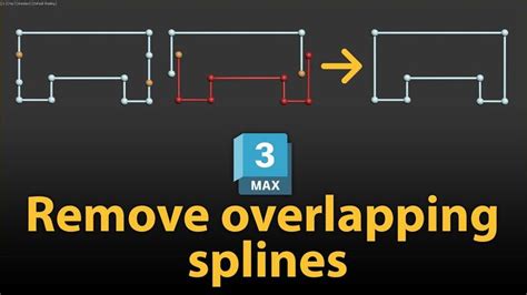 How To Remove Overlapping Splines In 3ds Max With Spline Cleaner Plugin