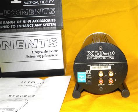ミュージカル フィデリティical Fidelity X 10d 管球式バッファーアンプ